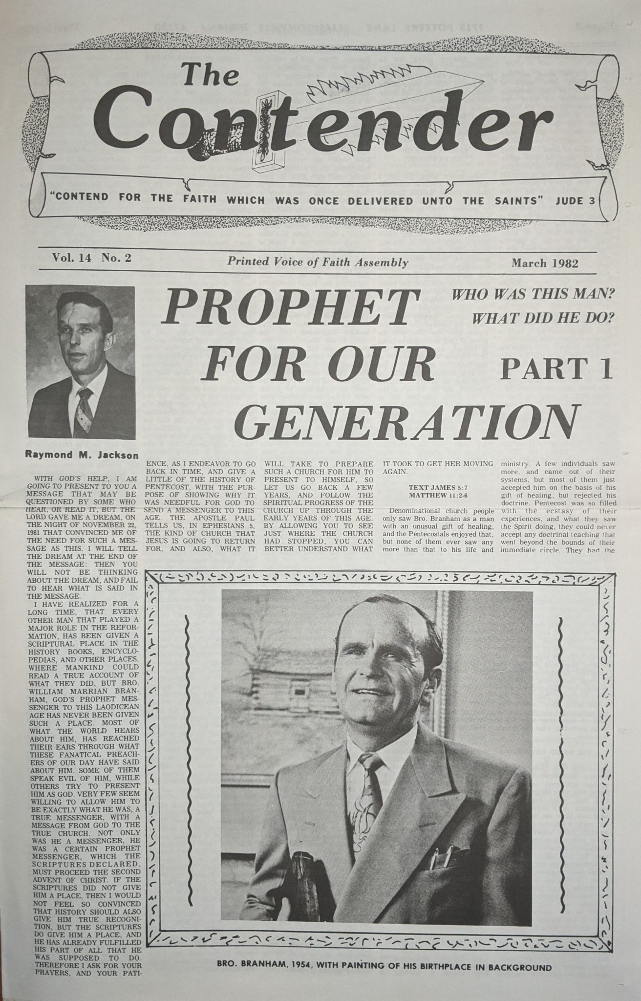 Prophet For Our Generation, Part 1 – Faith Assembly Church